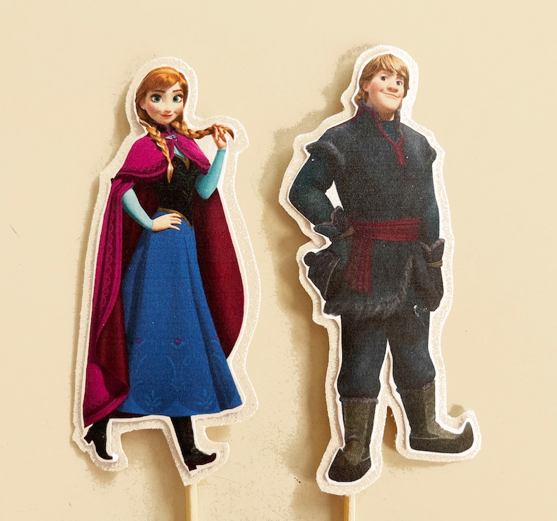 Princess Elsa & Ana Cake Topper - Etsy