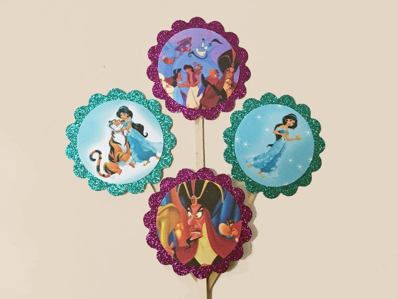 Princess Jasmine * Cupcake Toppers - Etsy