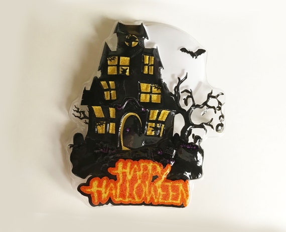 Halloween Haunted House pop Top Cake Topper - Etsy