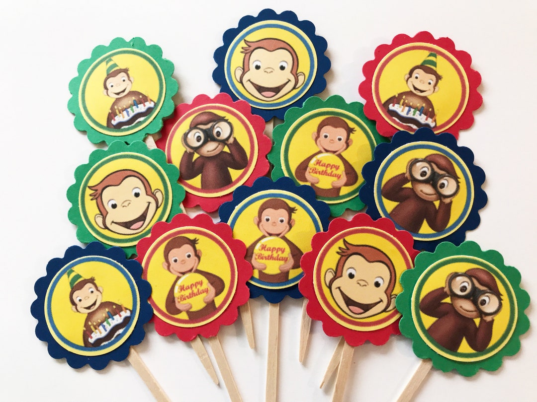 Monkey * Cupcake Toppers* - Etsy