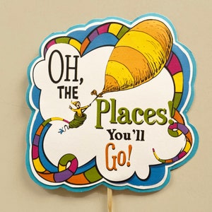 Oh the Places You'll Go! * Cake Topper - Etsy