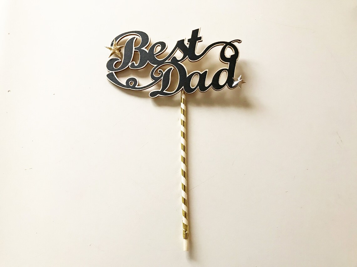 Father or Dad - "best Dad" Wood Topper - Etsy