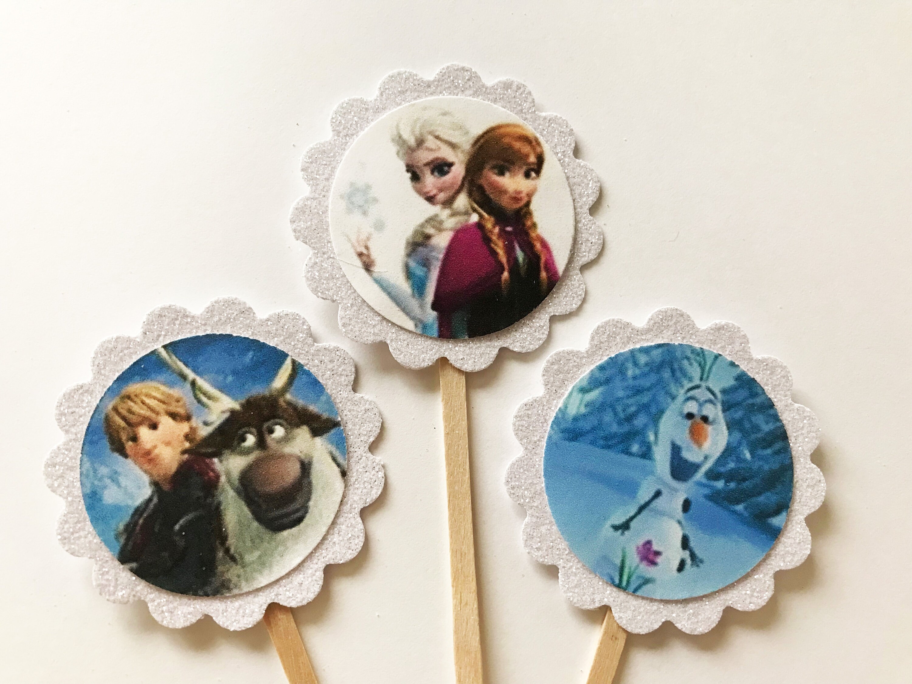 Princess Elsa & Ana * Cupcake Toppers - Etsy