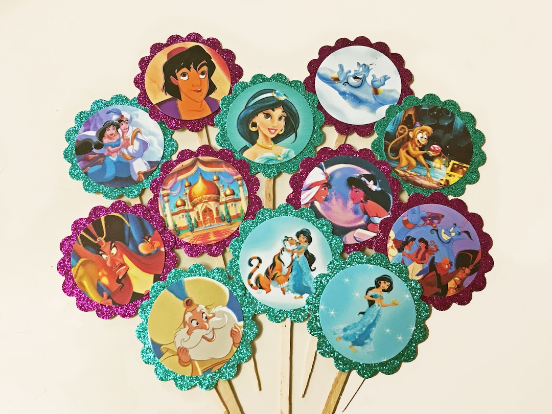 Princess Jasmine * Cupcake Toppers - Etsy