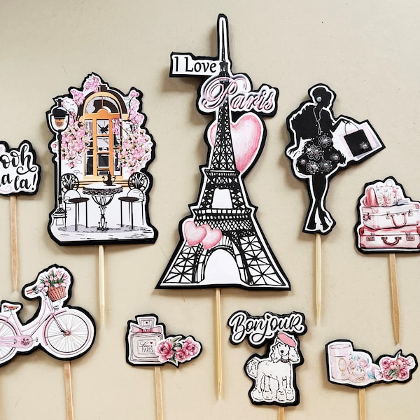 Paris Cake Topper - Etsy