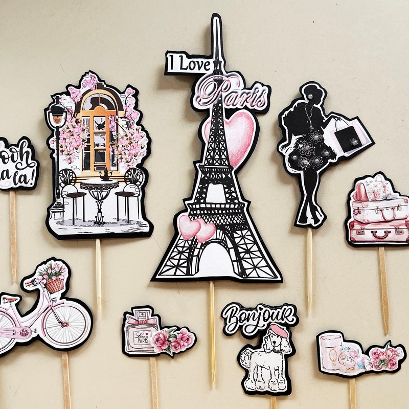 Paris Cake Topper - Etsy