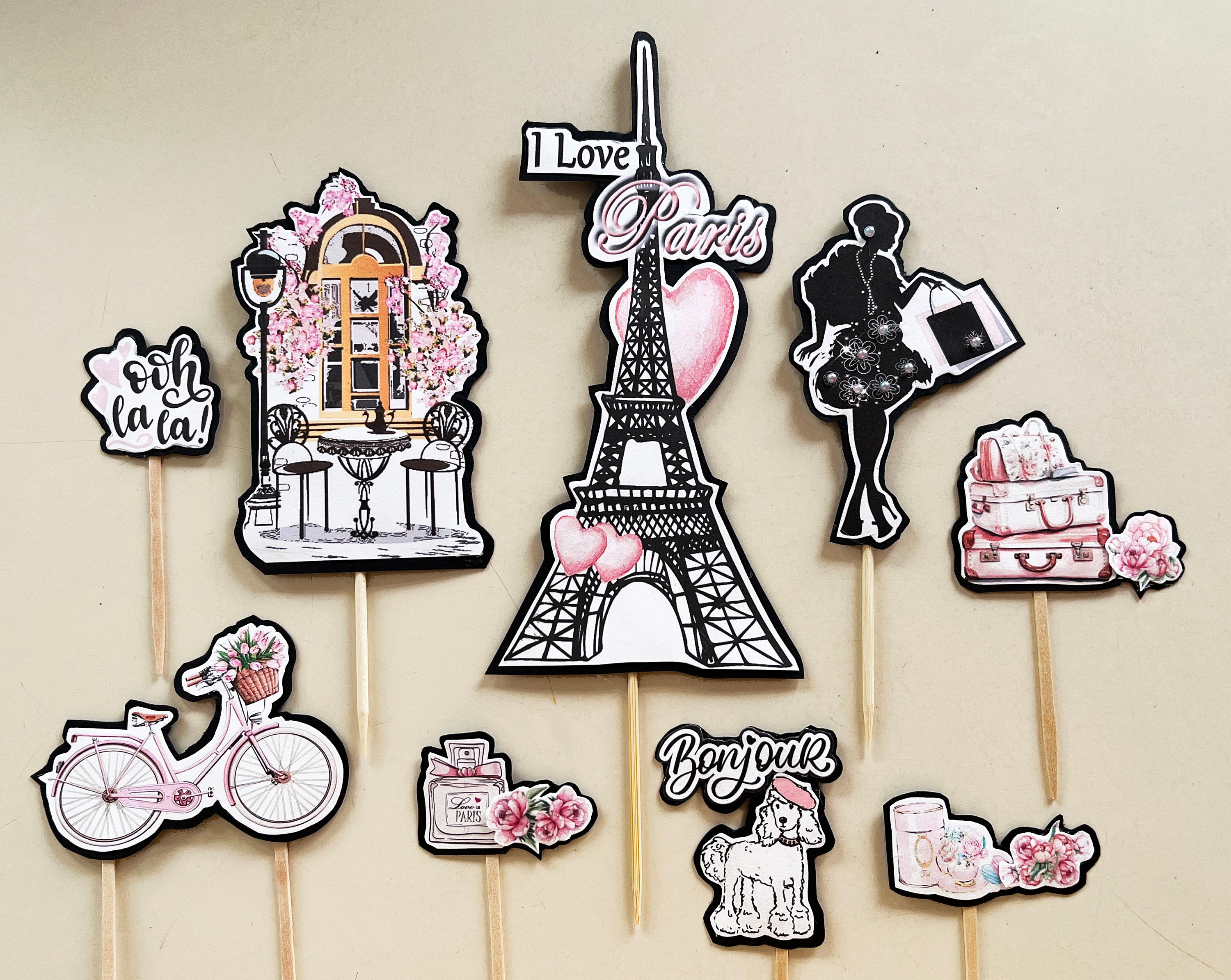 Paris Theme * Cake Topper - Etsy