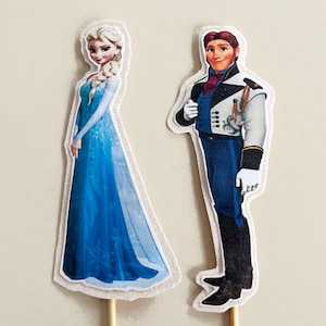 Princess Elsa & Ana * Cake Topper - Etsy