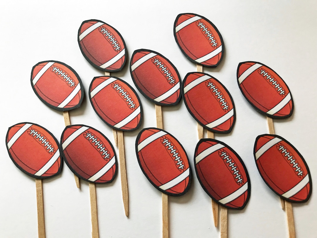Sports * Football Cupcake Toppers - Etsy