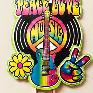 60's Theme * Cake Toppers - 9 Piece Set - Etsy