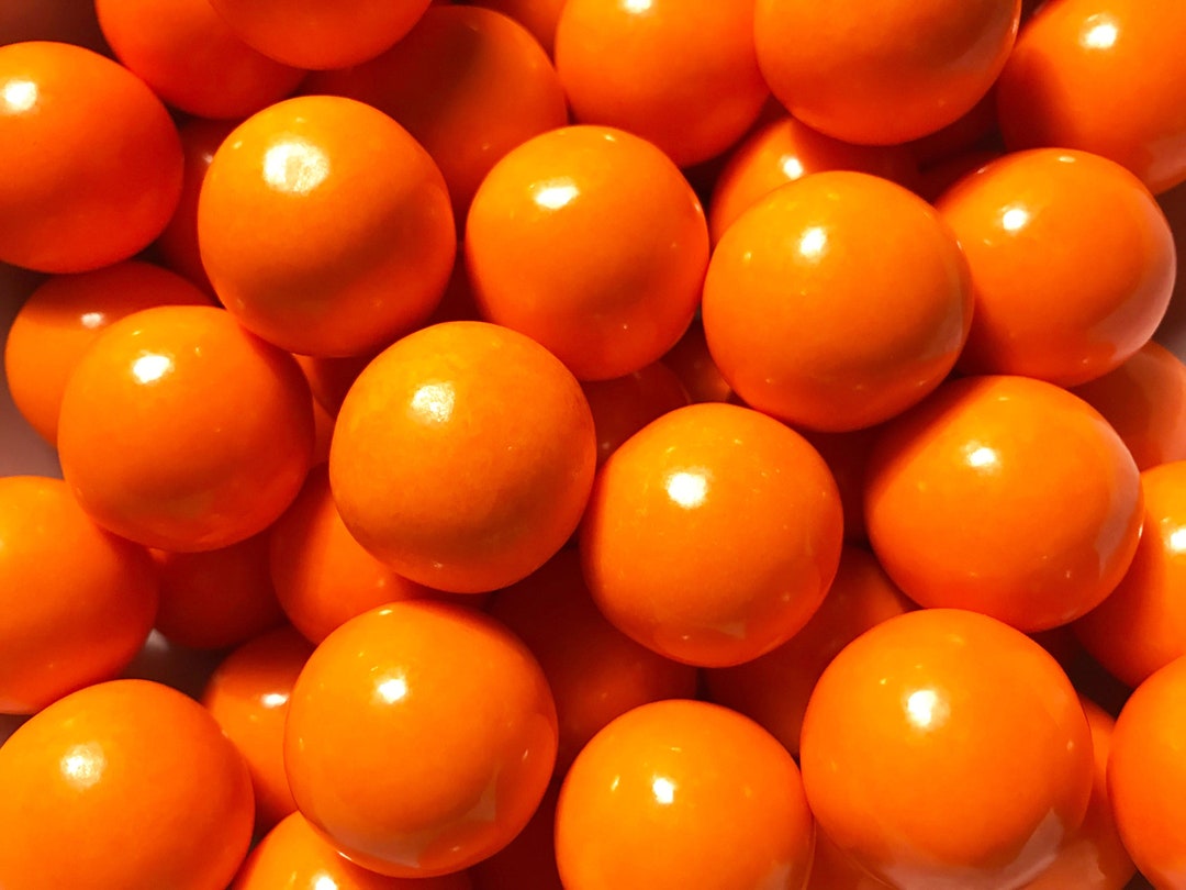 Gum Balls - Orange (1 Inch) 25 per Package. - Etsy
