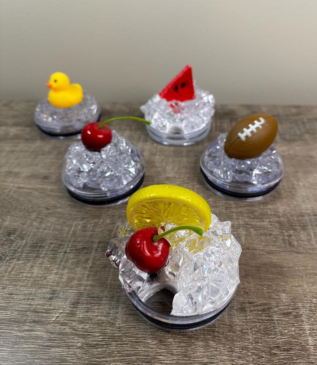 Tumbler Toppers 20oz Lids, Football Topper, Duck Topper, Watermelon ...