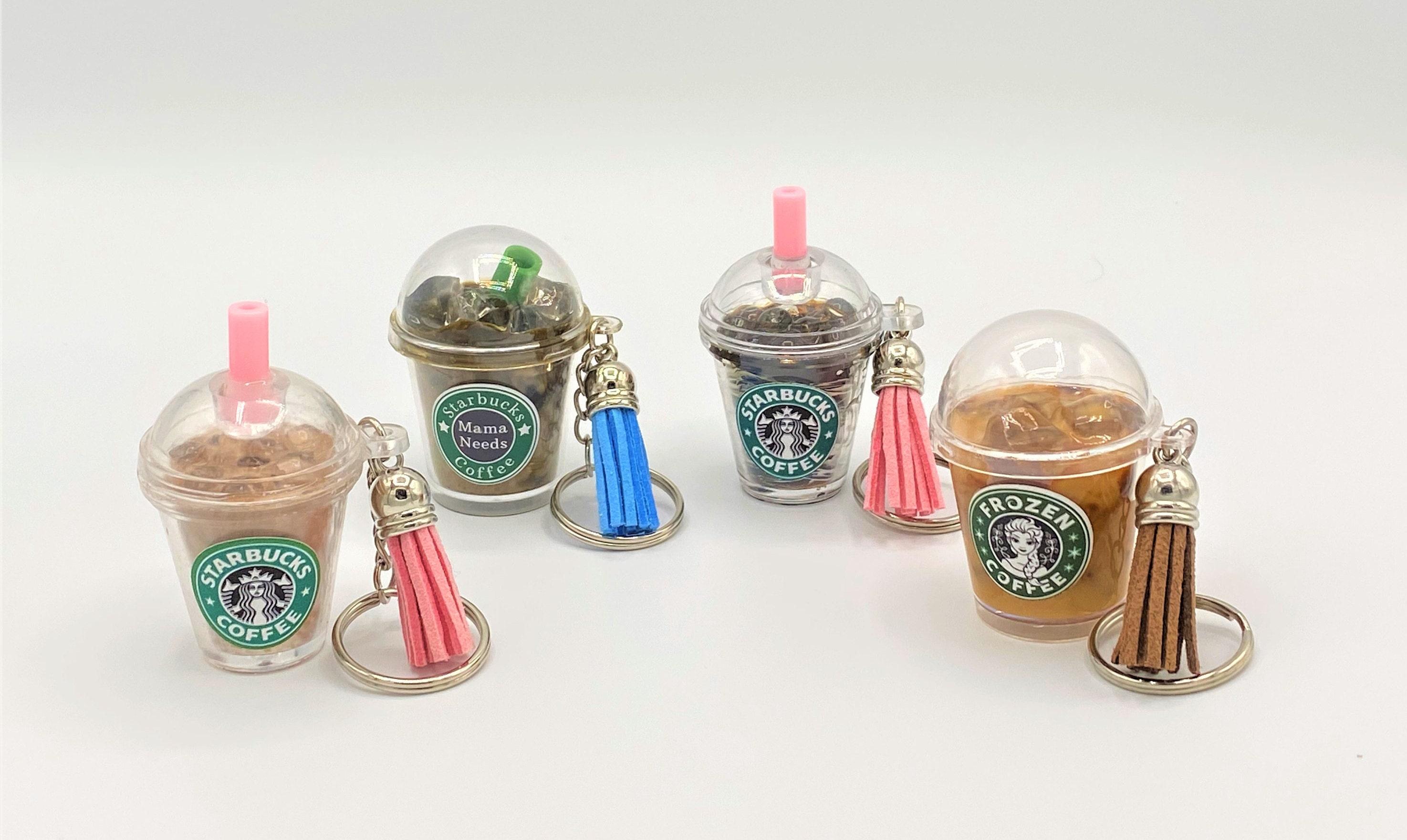 Mini Cup Key Chain Keychain Mini Keychain Starbucks Duncan | Etsy