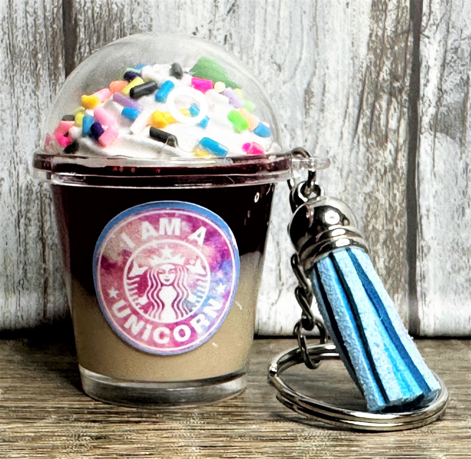 Mini Cup Keychain: Starbucks Inspired, Personalized Name - Etsy