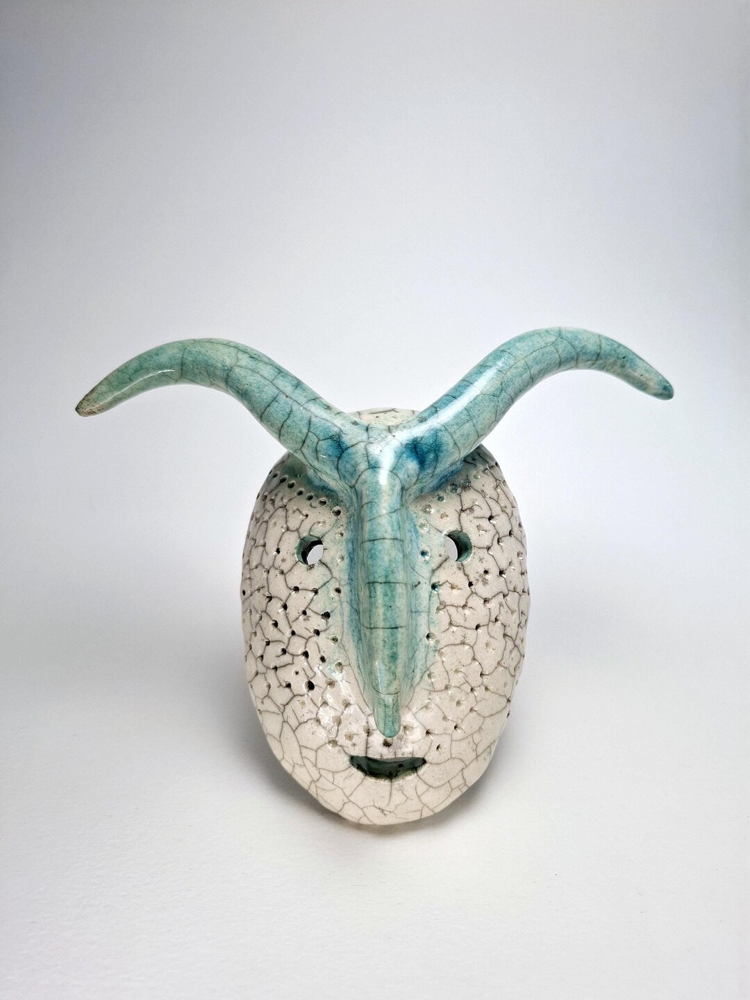 Forest Spirit Mask, Horned God of Vegetation, Fertility God Raku ...