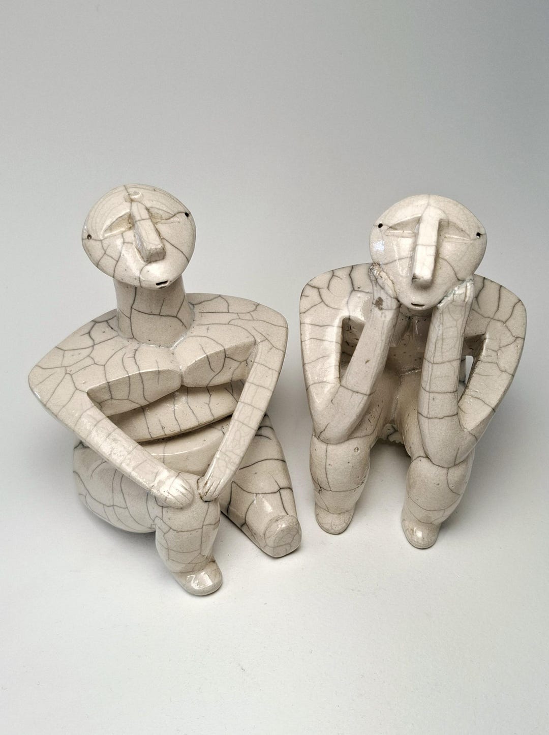 Hamangia Couple, the Thinker and the Sitting Woman (gânditorul și ...