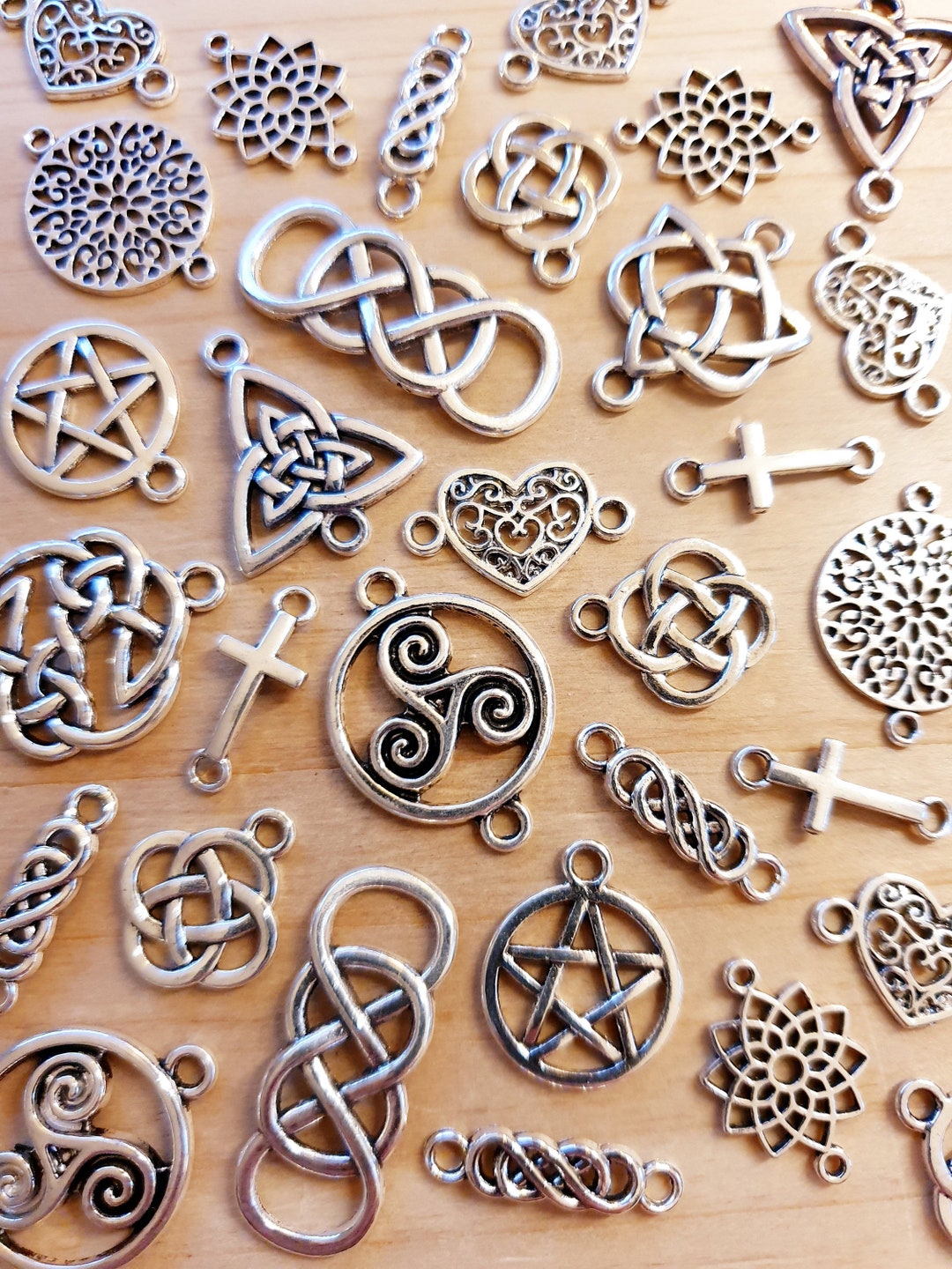 10-piece Pendant Connector Set Viking Love for Crafts/jewelry - Etsy