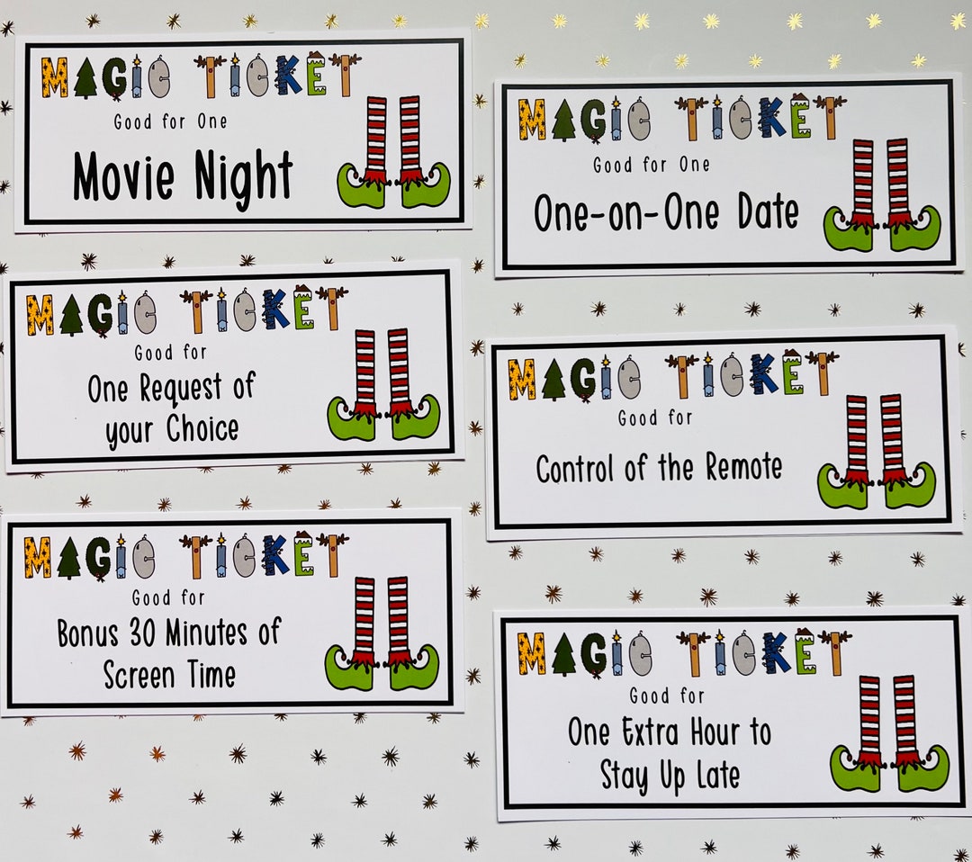 Magic Tickets - Digital Download - Etsy