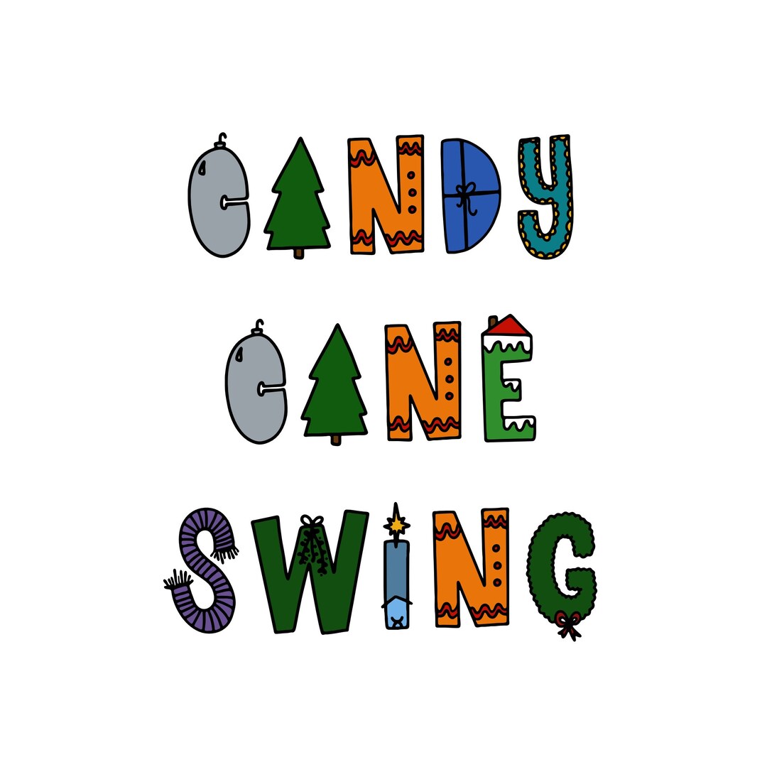 Candy Cane Swing - Etsy