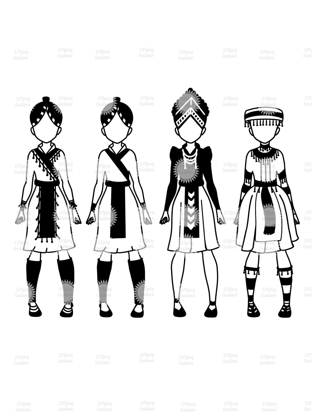 Hmong SVG, Print, Printable, Digital, Card, Diy, Bookmark, Tags, Cricut ...