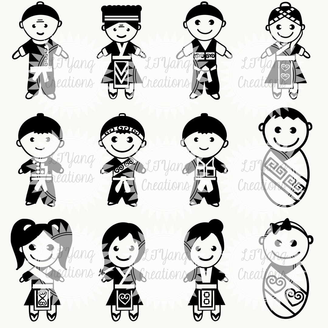 Hmong SVG, Print, Printable, Digital, Card, Diy, Bookmark, Tags, Cricut ...