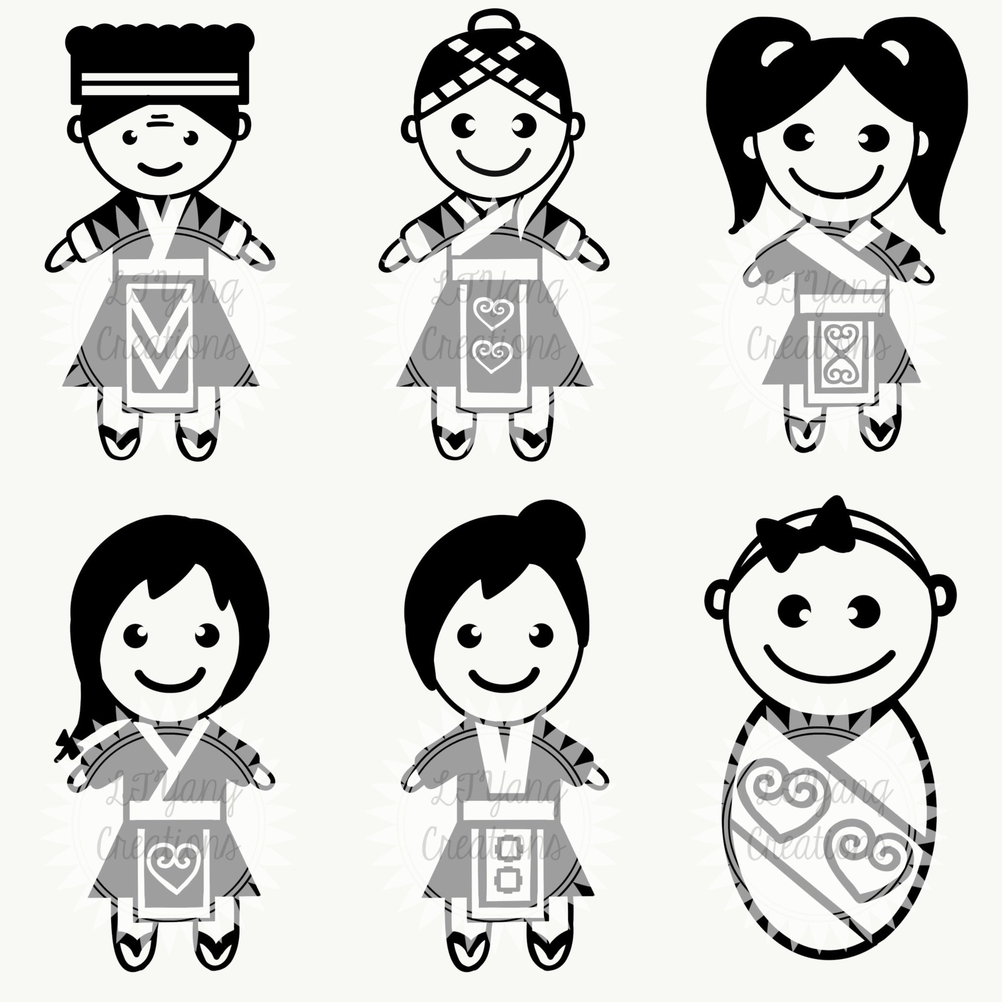 Hmong SVG, Print, Printable, Digital, Card, Diy, Bookmark, Tags, Cricut ...