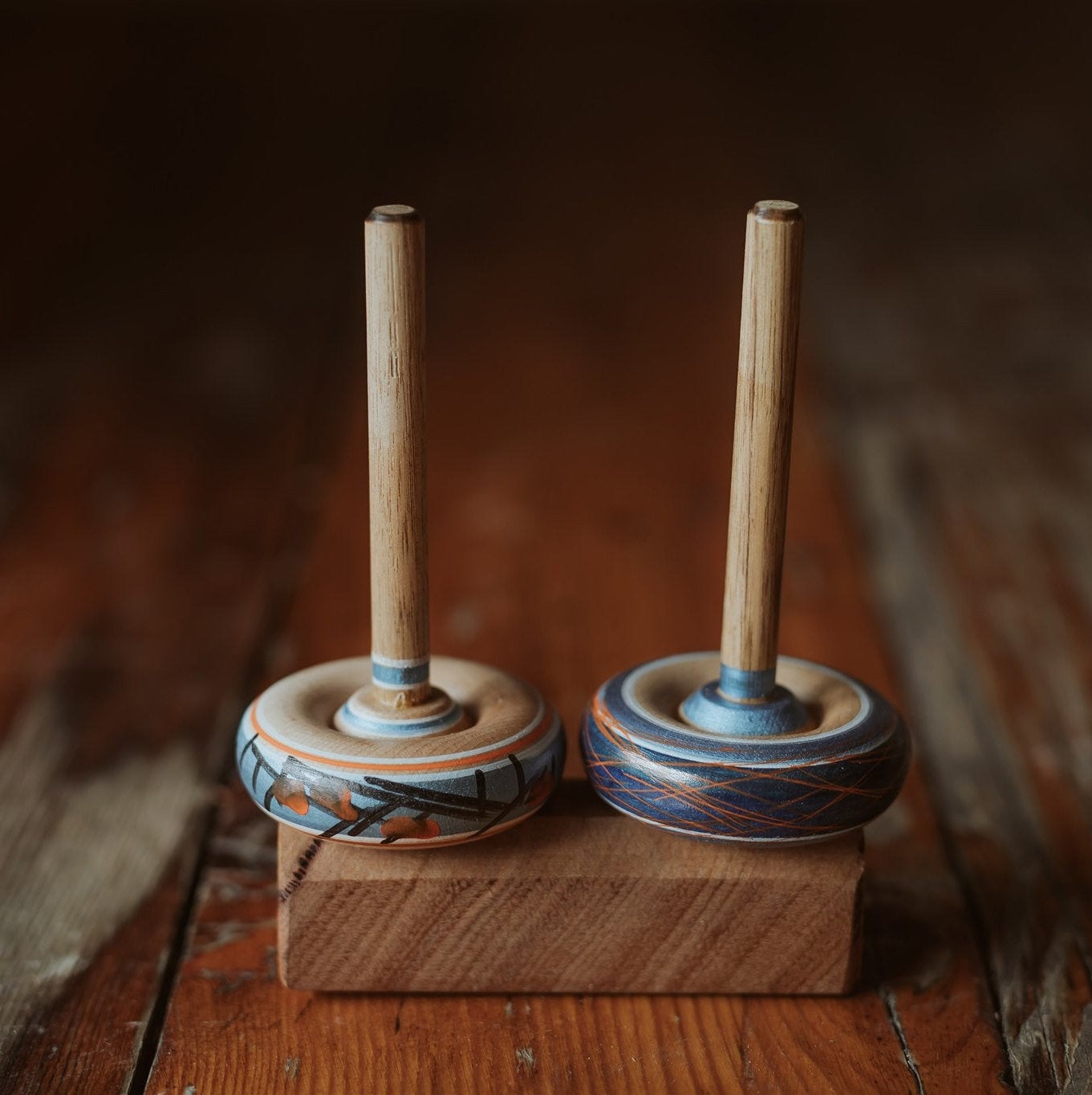 Spinning Tops With Display Stand - Etsy