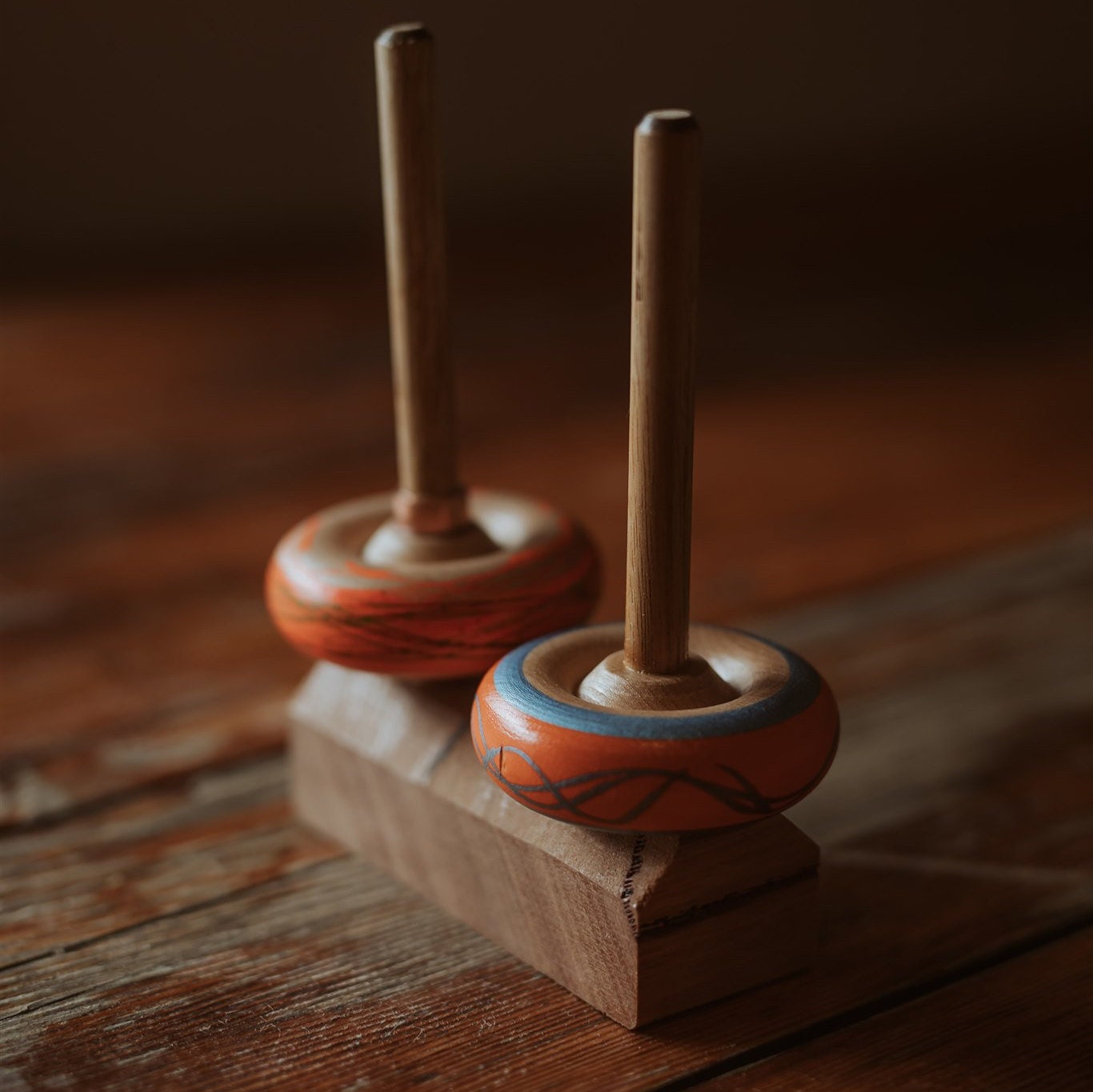 Spinning Tops With Display Stand - Etsy