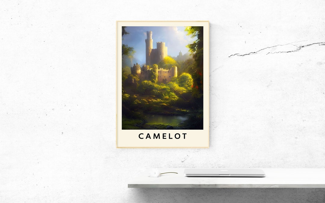 Camelot Travel Poster Digital Download | Arthurian Legends | King ...