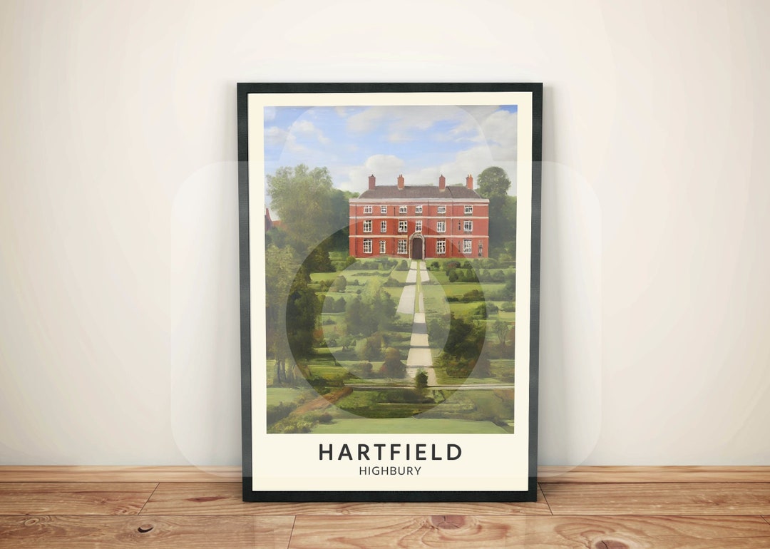 Jane Austen Emma | Hartfield Travel Poster Digital Download | Book ...