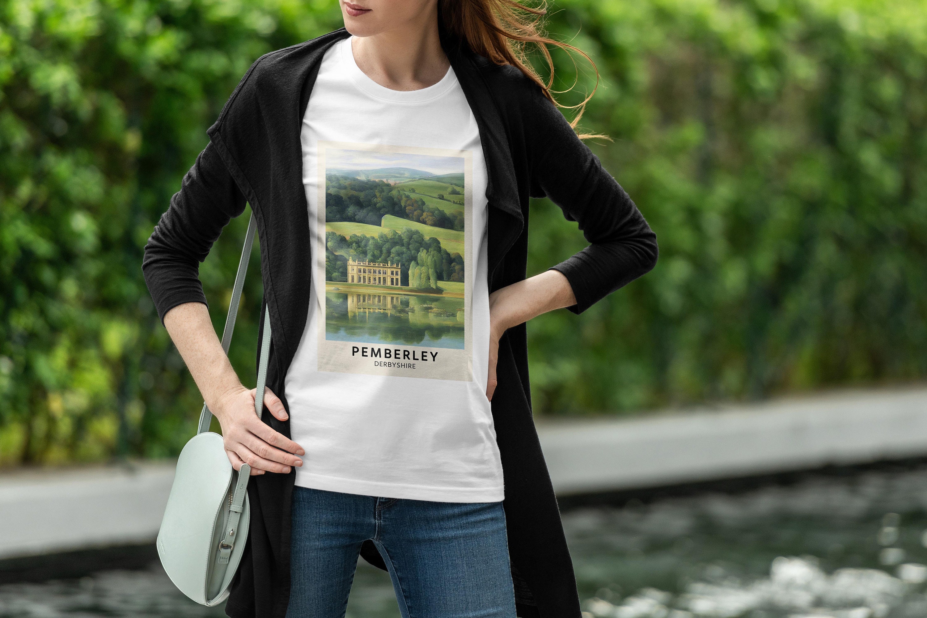 Jane Austen Pride and Prejudice | Pemberley Travel Poster Digital ...