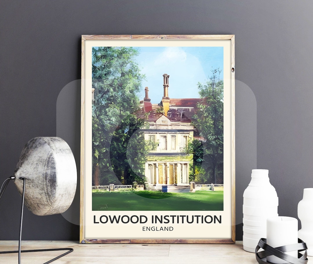 Charlotte Brontë Jane Eyre Lowood Institution Travel Poster Digital ...