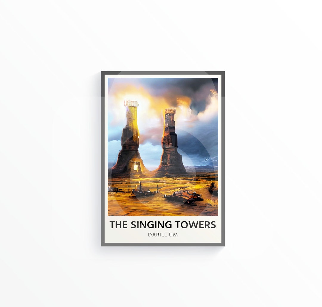 Doctor Who the Singing Towers of Darillium Travel Poster Digital ...