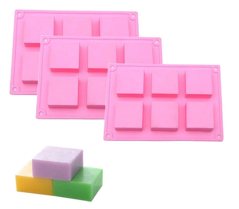 6 Right Rectangle Shaped Silicone Molds Resin/eproxy Crafts Chocolate ...