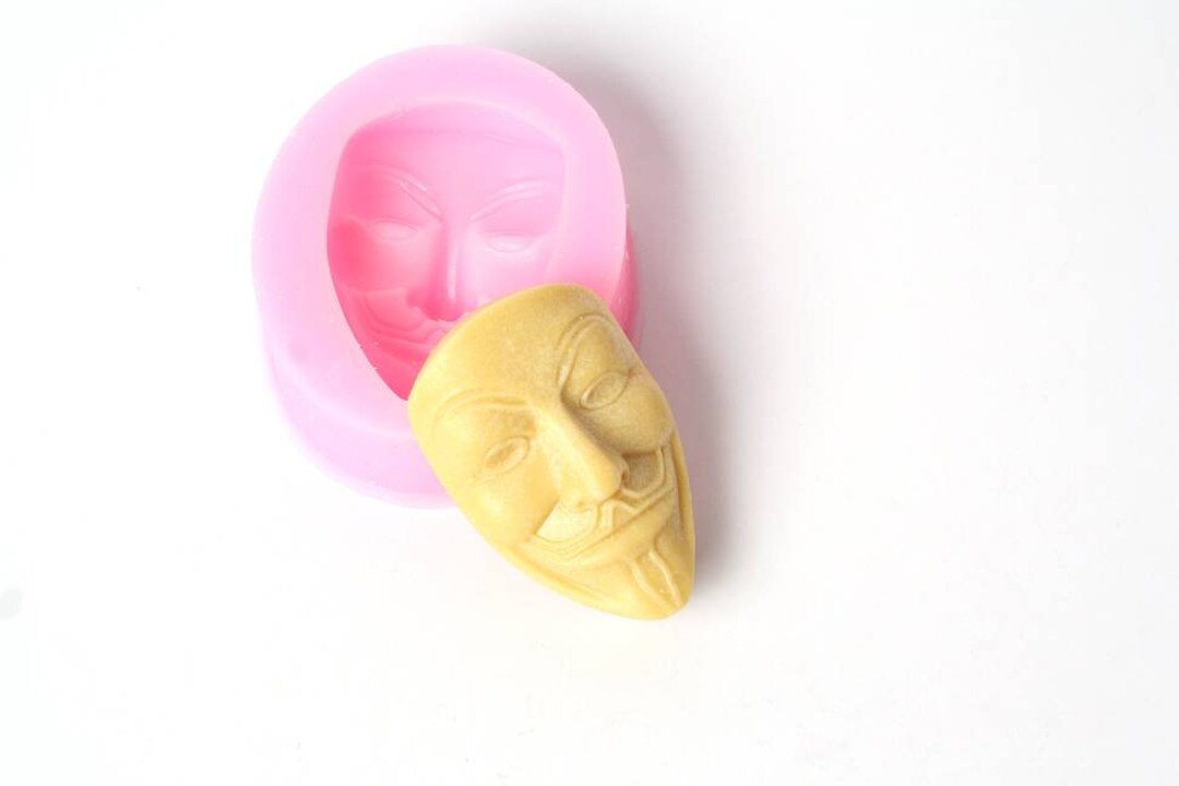 Anonymous Face Mask Silicone Mold for Resin/eproxy Crafts Chocolate ...