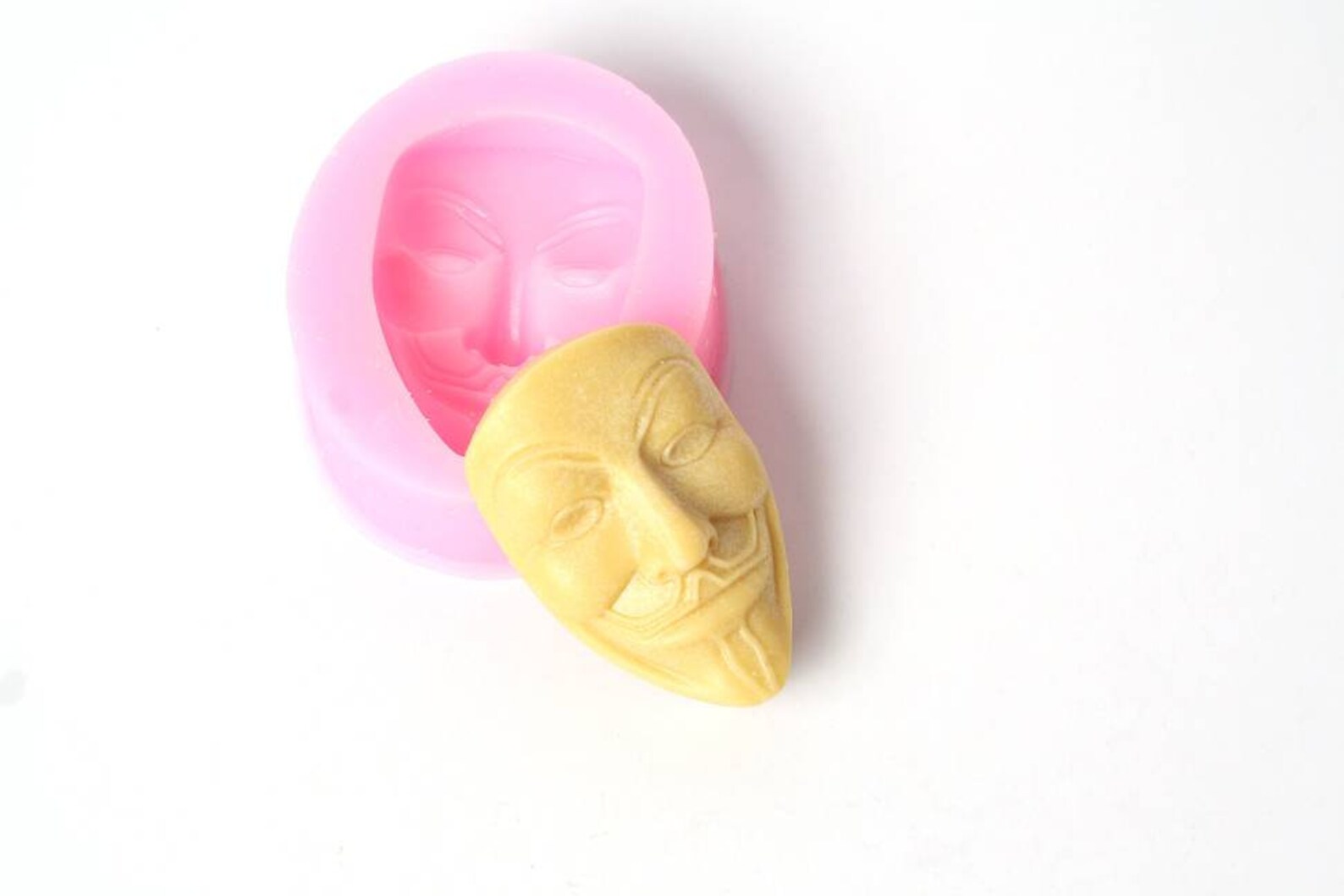 Anonymous Face Mask Silicone Mold for Resin/eproxy Crafts Chocolate ...