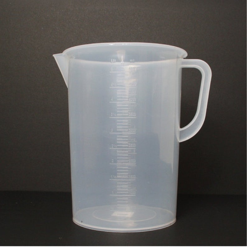 5-liter 5000ml Polypropylene Beaker With Handle Spout 250ml - Etsy
