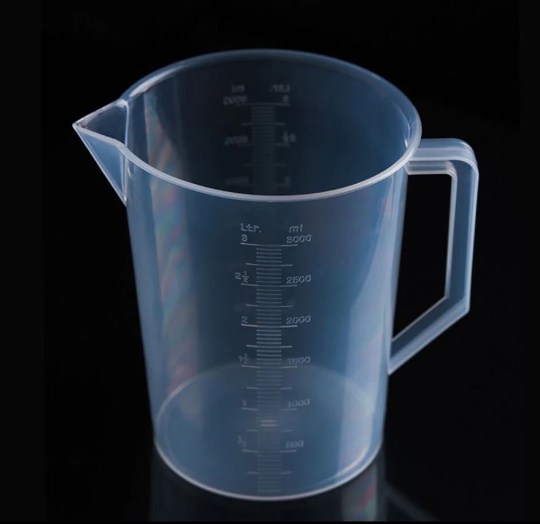 3000ml 3-liter Polypropylene Pouring Beaker Silicone Measuring Cup ...