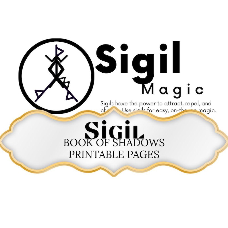 Sigil Guide Printable, Making Sigils, Magic Grimoire Printable, Book of ...