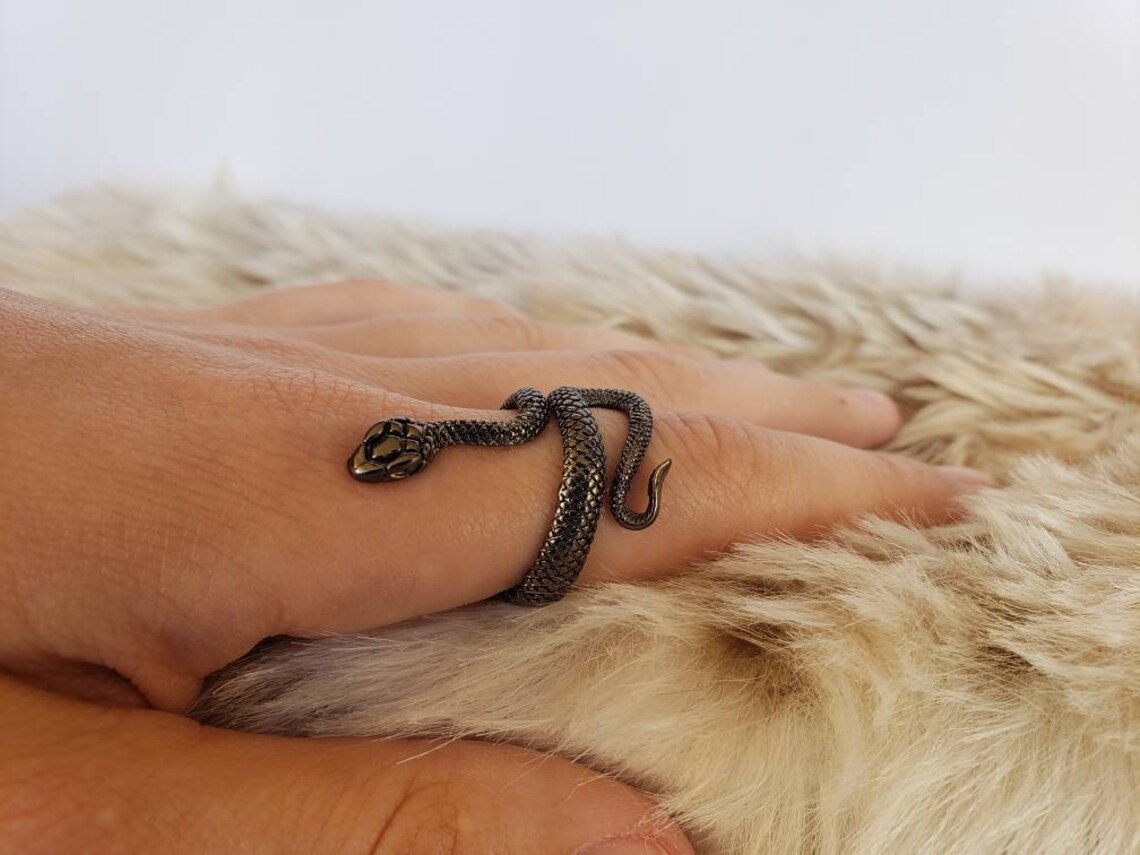 Silver Snake Ring Snake Gifts Snake Jewelry Reptile Ring - Etsy