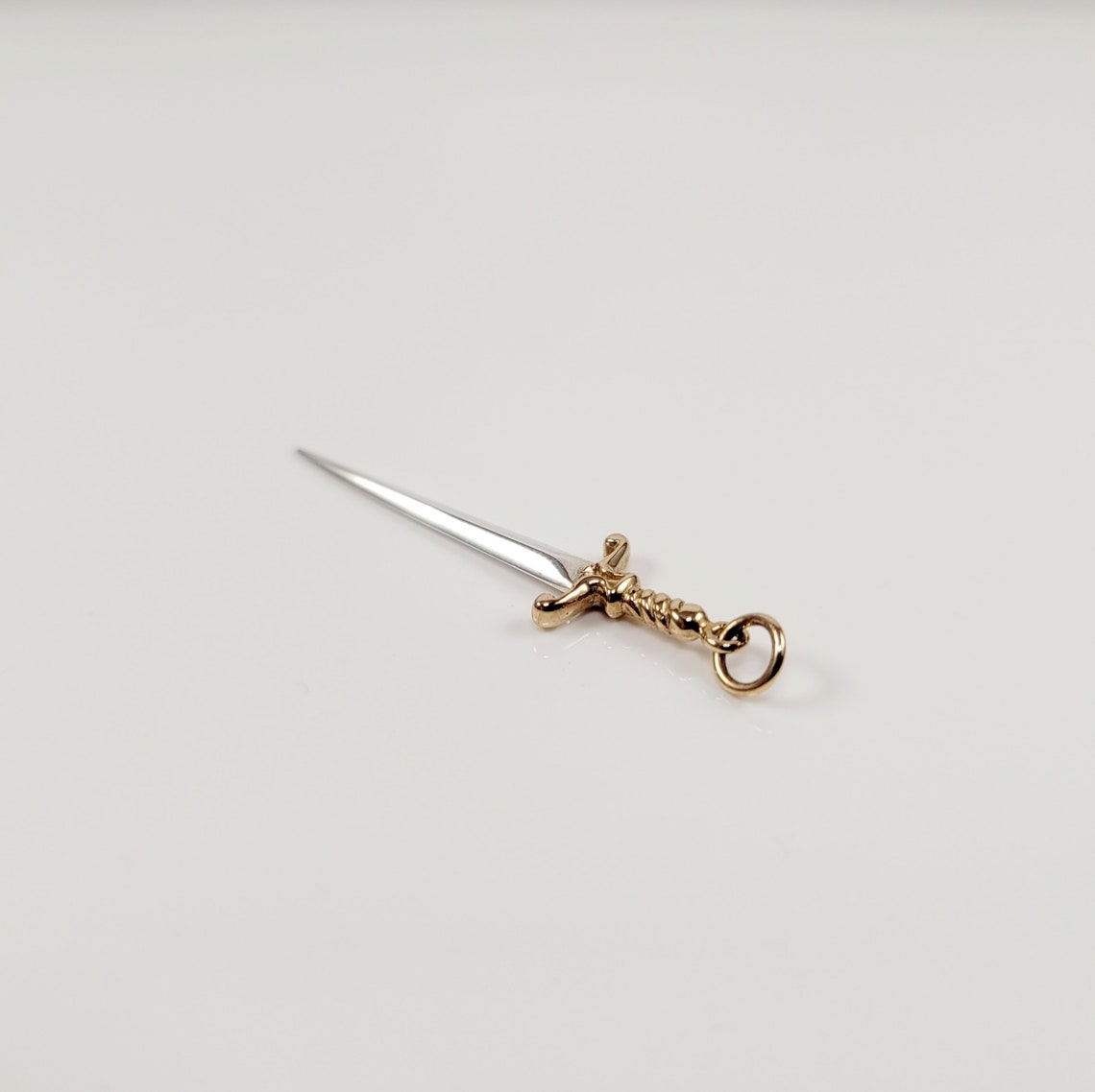 Sword Charm Necklace Sterling Silver Sword Necklace Sword - Etsy