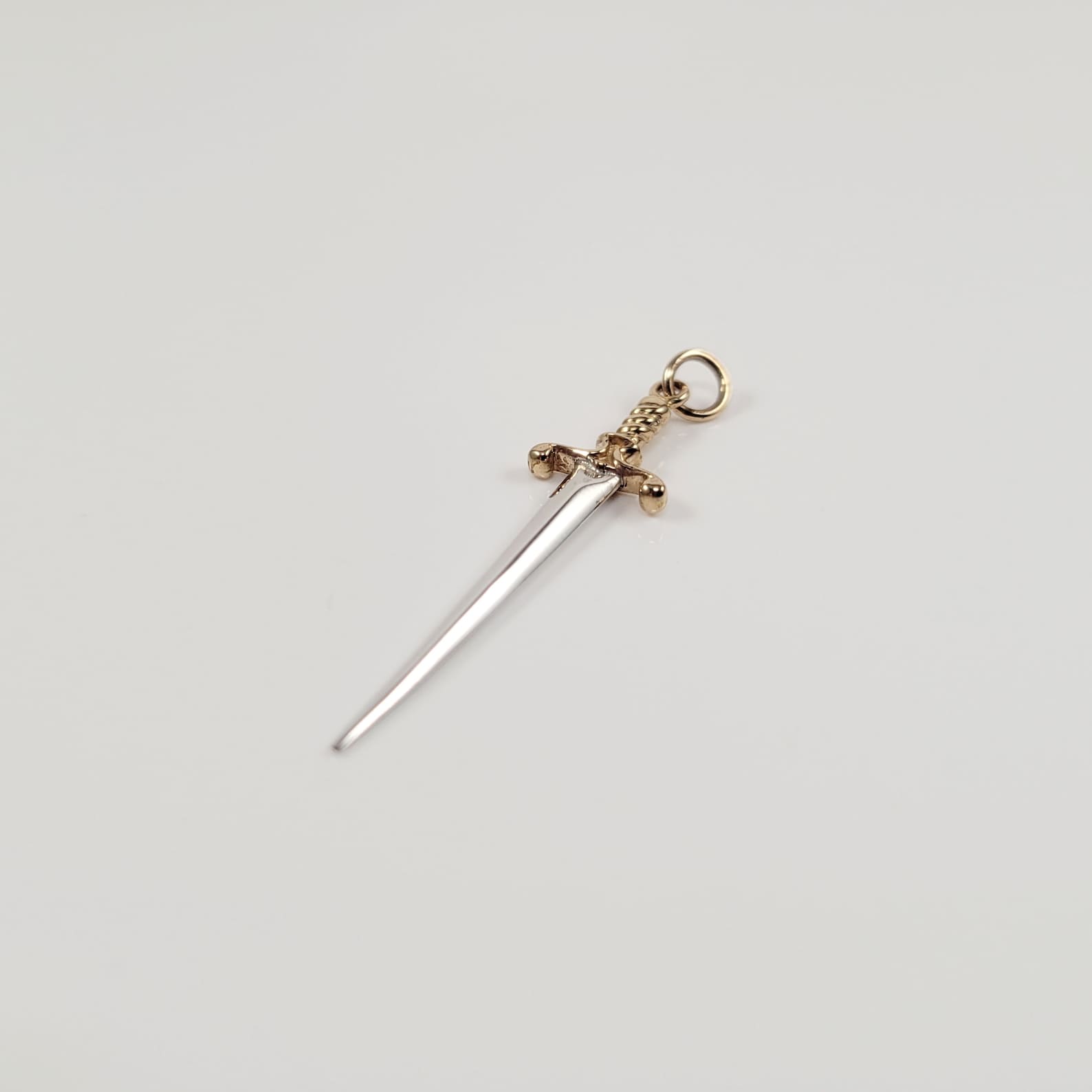 Sword Charm Necklace, Sterling Silver Sword Necklace, Sword Pendant ...