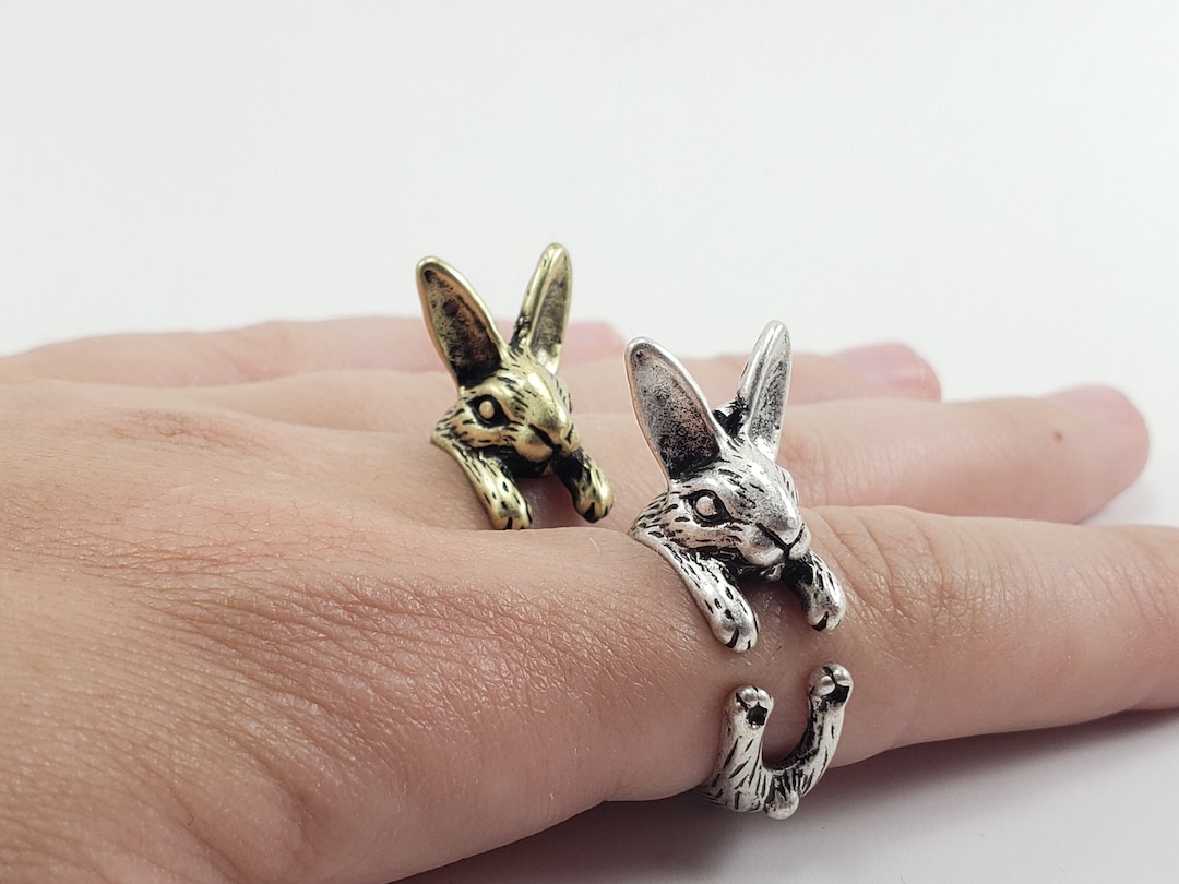 BUNNY Rabbit Ring, Bunny Rabbit Gifts, Bunny Rabbit Jewelry, Bunny ...
