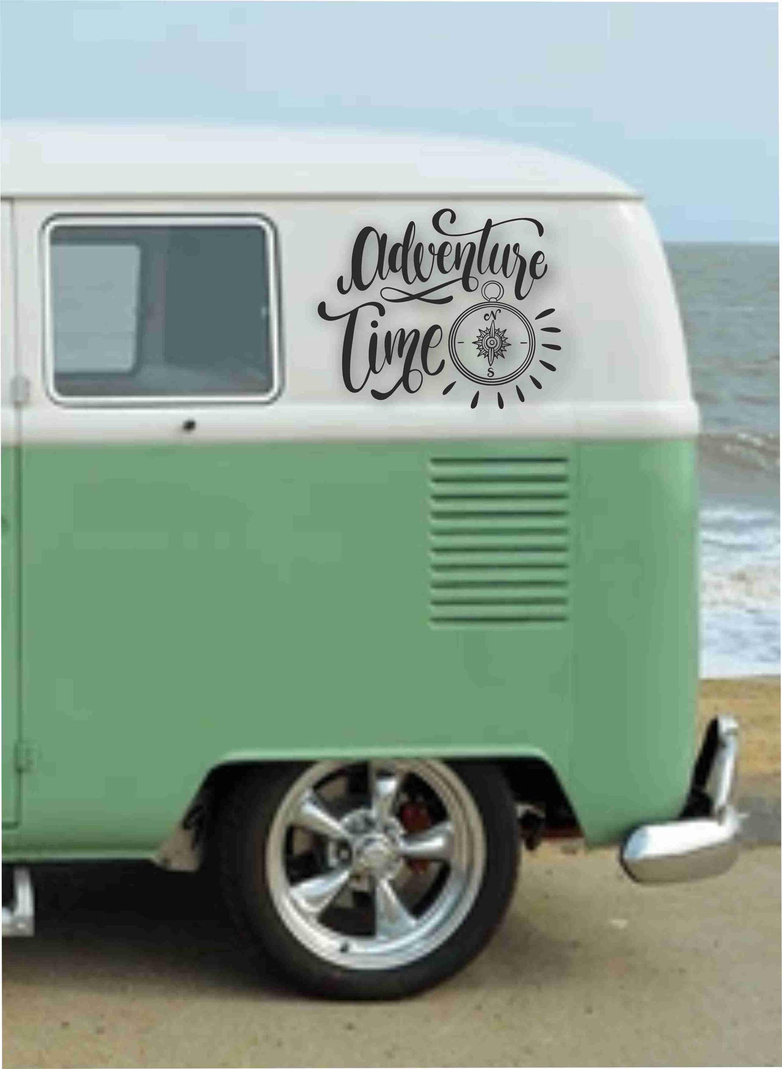 Camper Van Sticker - Caravan - Motorhome Stickers - Adventure Time ...