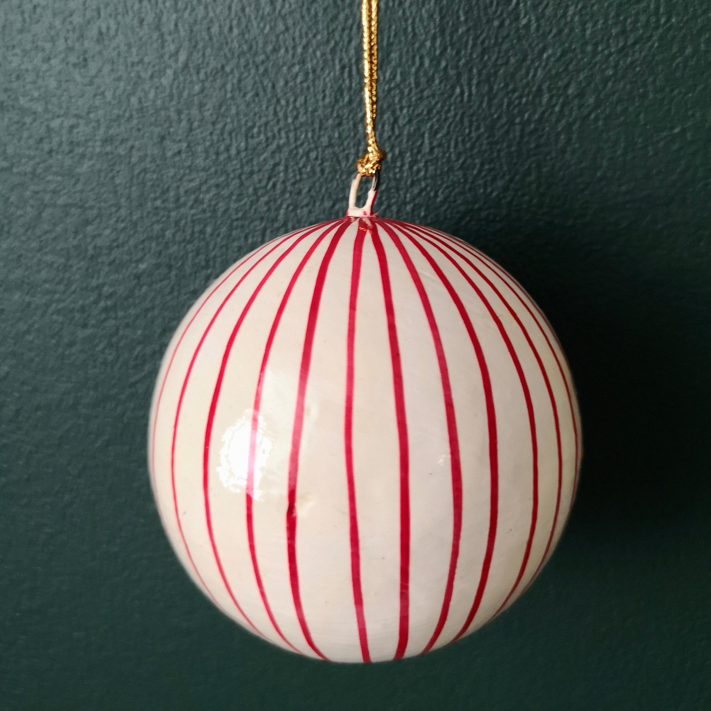 Christmas Bauble Paper Mache Bauble Secret Santa Present - Etsy UK