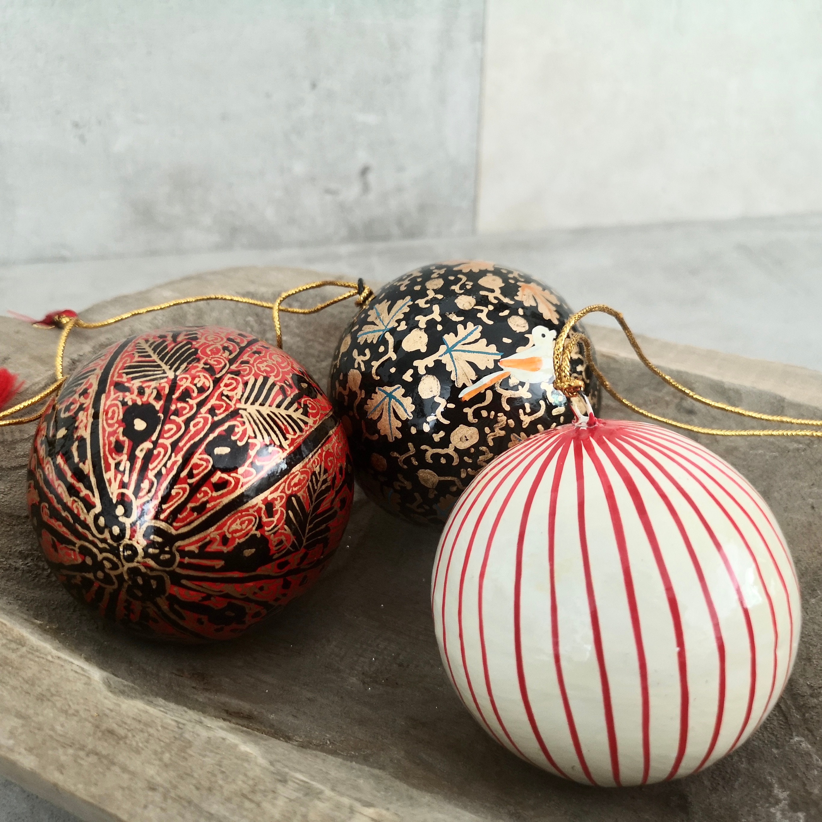 Christmas Bauble Paper Mache Bauble Secret Santa Present - Etsy UK