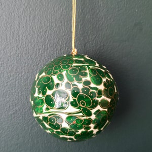 Decorative Christmas Bauble, Paper Mache Handmade Bauble, Christmas ...