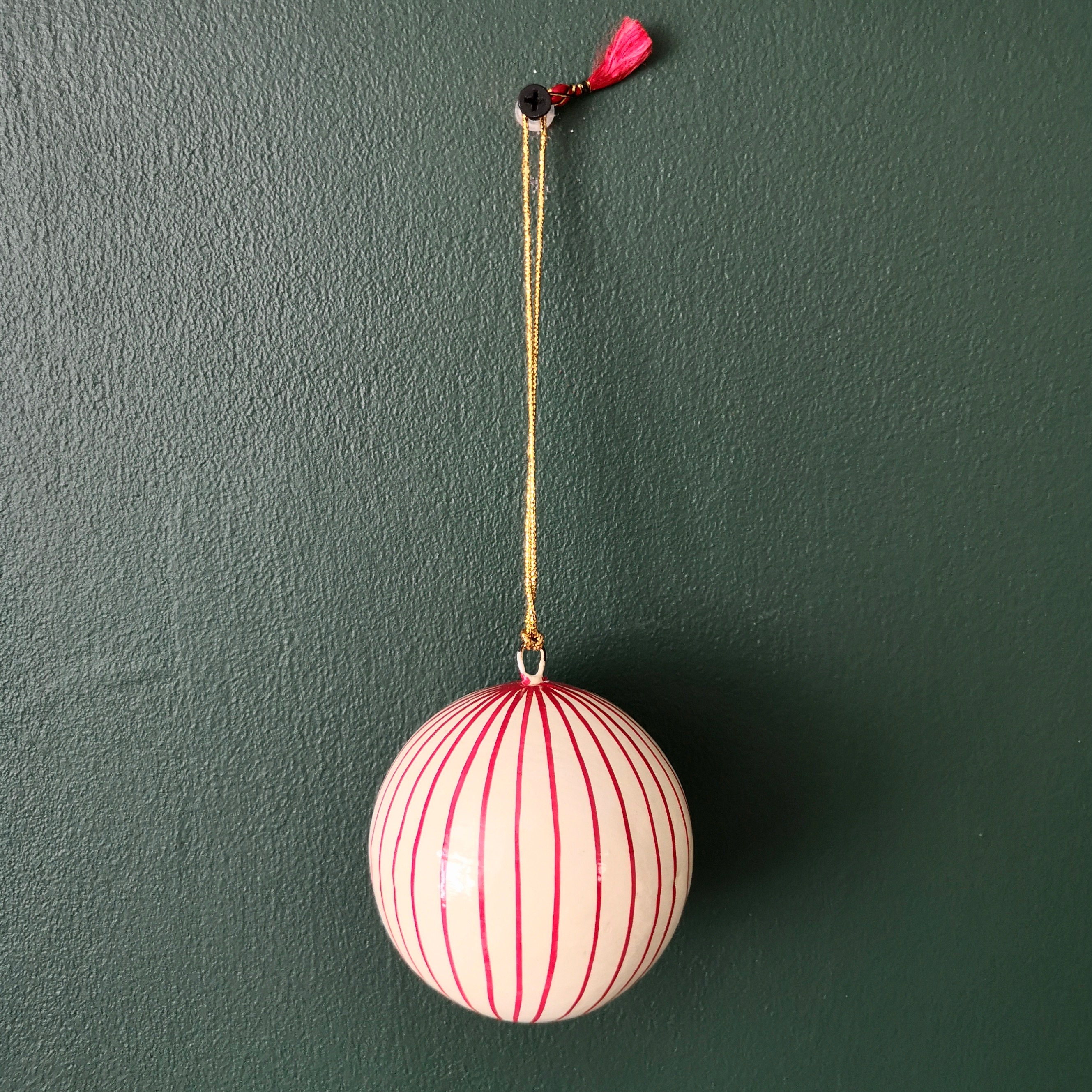 Christmas Bauble Paper Mache Bauble Secret Santa Present - Etsy UK