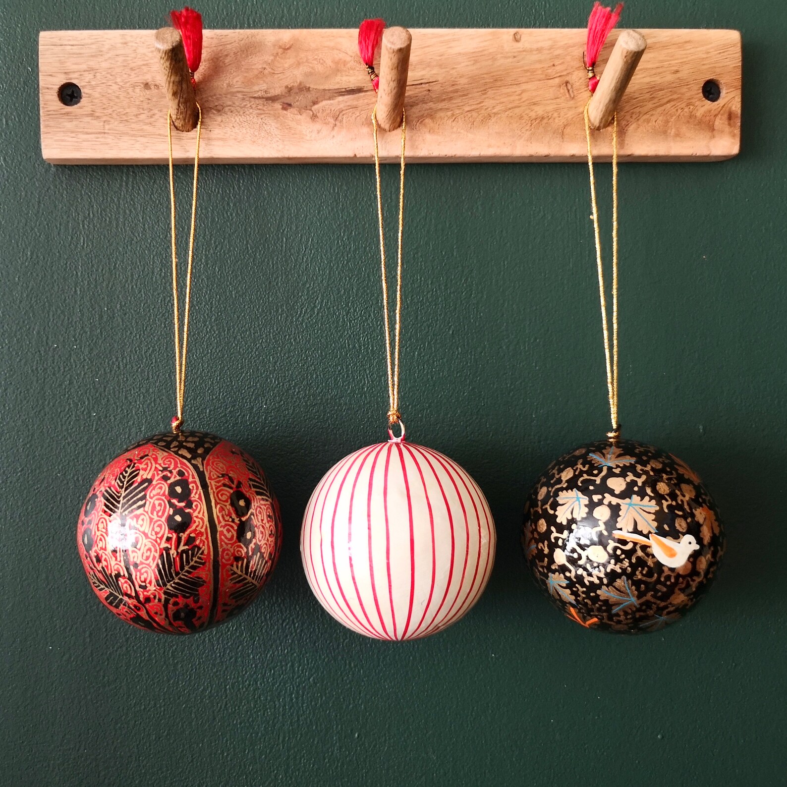 Christmas Bauble Paper Mache Bauble Secret Santa Present | Etsy UK