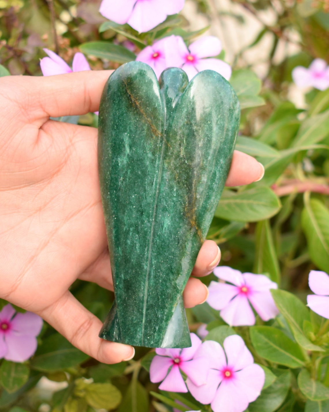 Beautiful Dark Green Angel / Aura Angel Wing / Gemstone Angel | Etsy